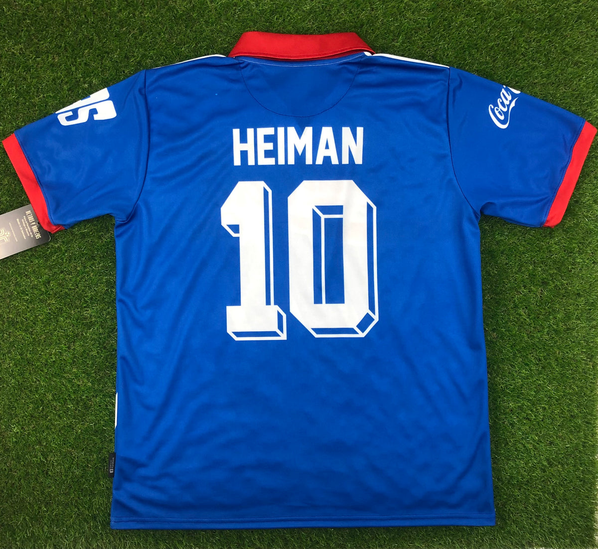 CD FAS, Men's Retro Soccer Jersey, 1987 Coca Cola, Heiman #10 ...